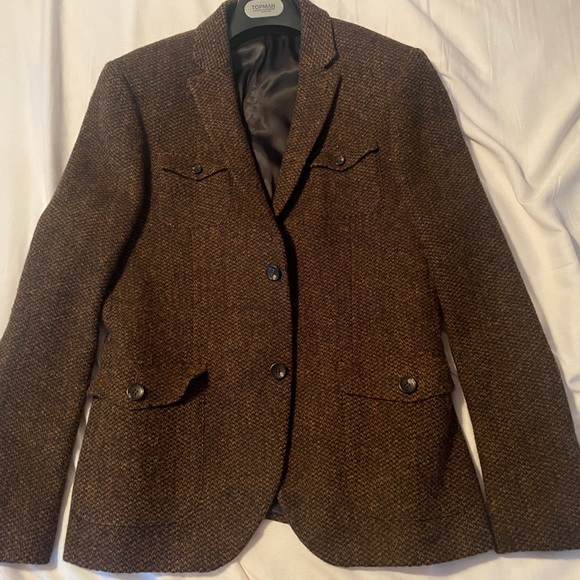 Topman | Jackets & Coats | Topman Harris Tweed Jacket | Poshmark